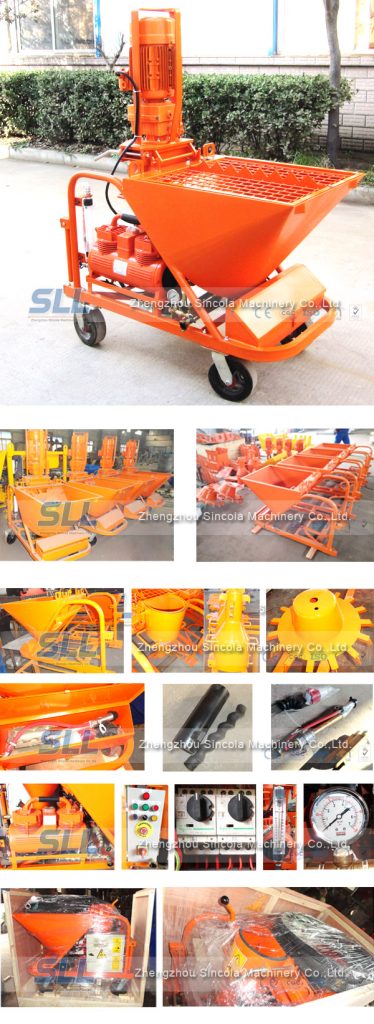 SX30 mortar plaster machine spray gun, duct, seal, rotor, stator ...